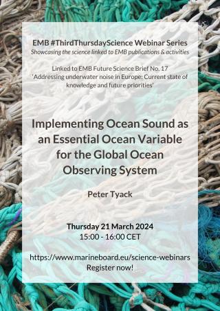 Implementing Ocean Sound as an Essential Ocean Variable for the Global ...